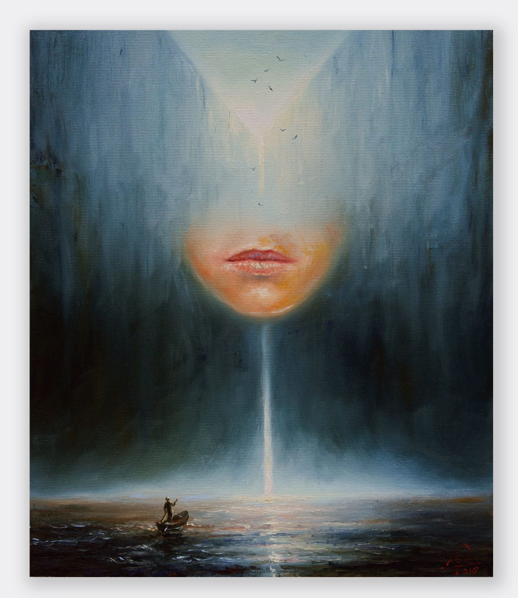 OIL PAINTING: OCEAN OF FREE THOUGHT | Mariusz Lewandowski Official Gallery